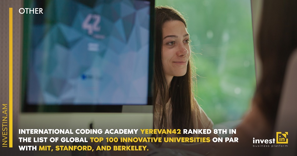 International coding academy Yerevan42 ranked 10th in the list of ...