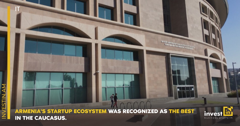 Armenia's startup ecosystem was recognized as the best in the Caucasus