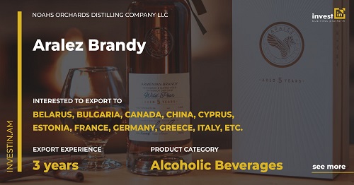 Aralez apricot brandy - 5 years 0.75l. 40%